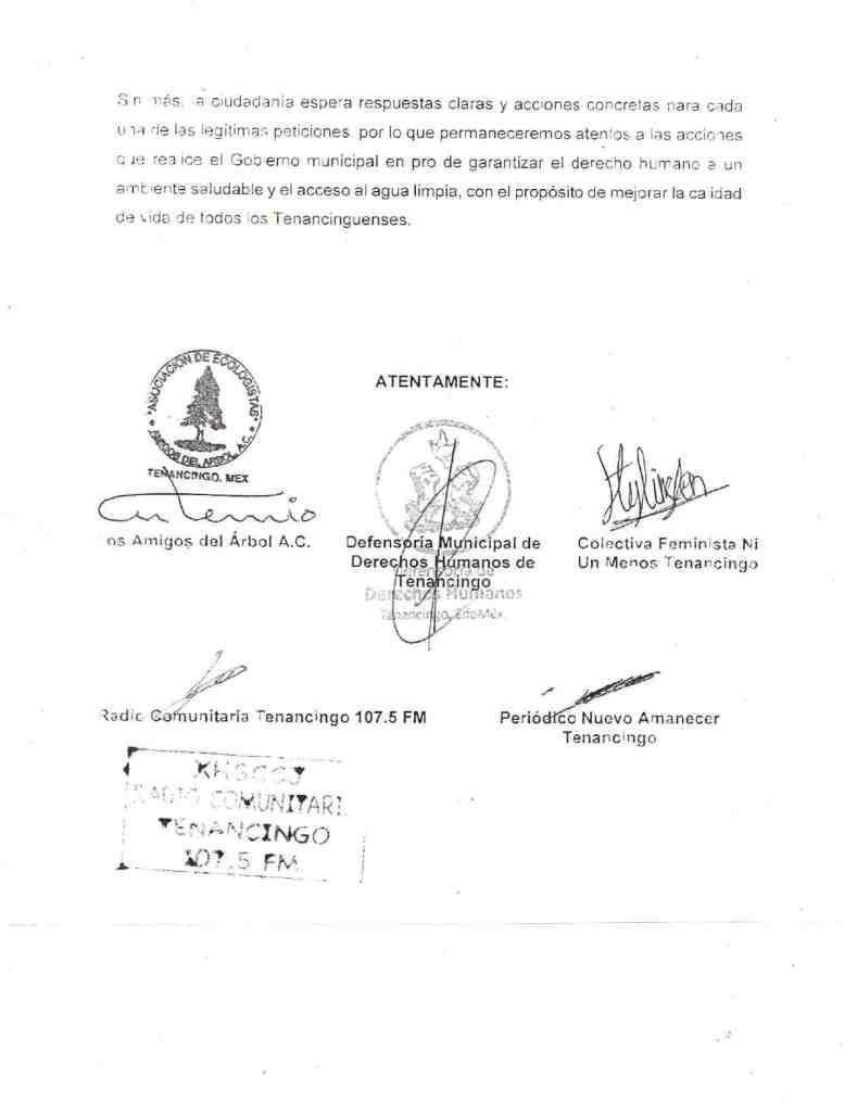 El santuario de Tenancingo convertido en rio de desechos; don Artemio ...