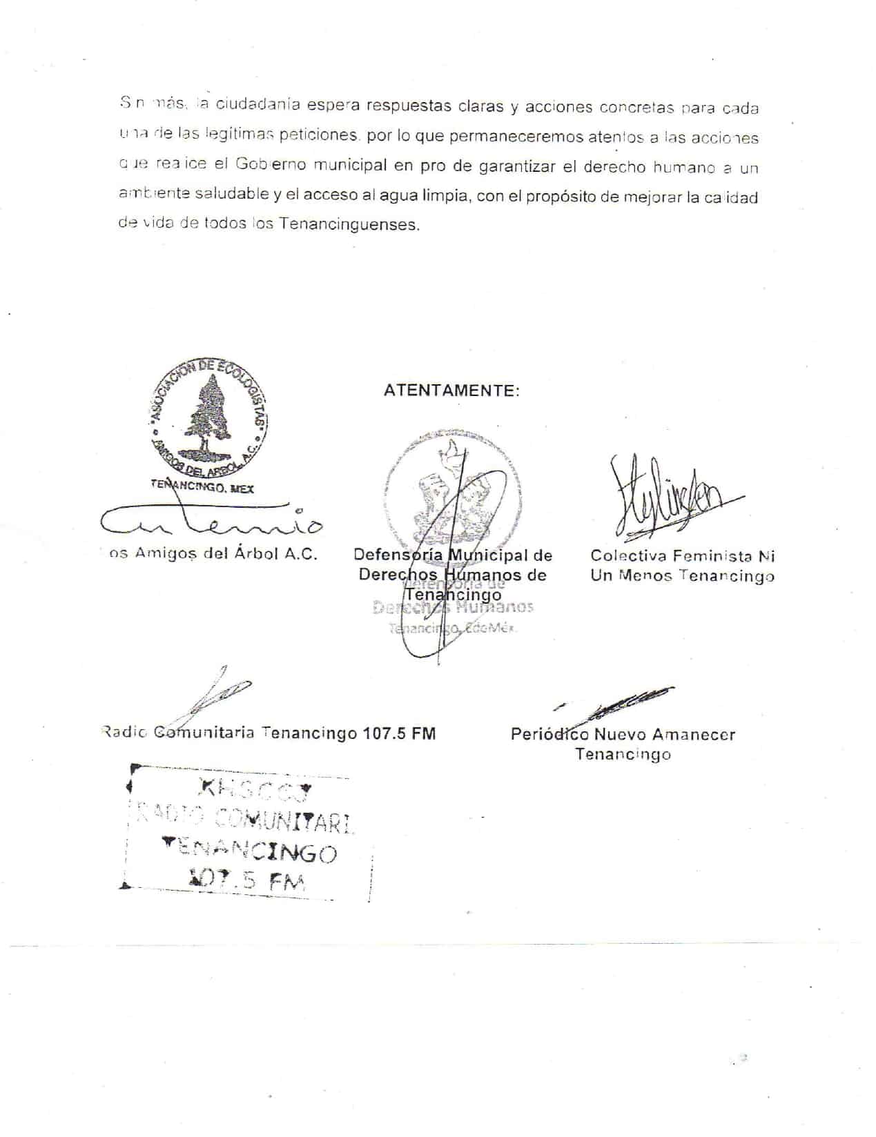 El santuario de Tenancingo convertido en rio de desechos; don Artemio ...