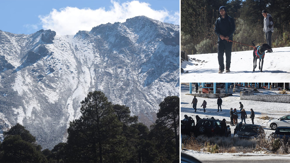 Llegan cientos de visitantes al Nevado de Toluca