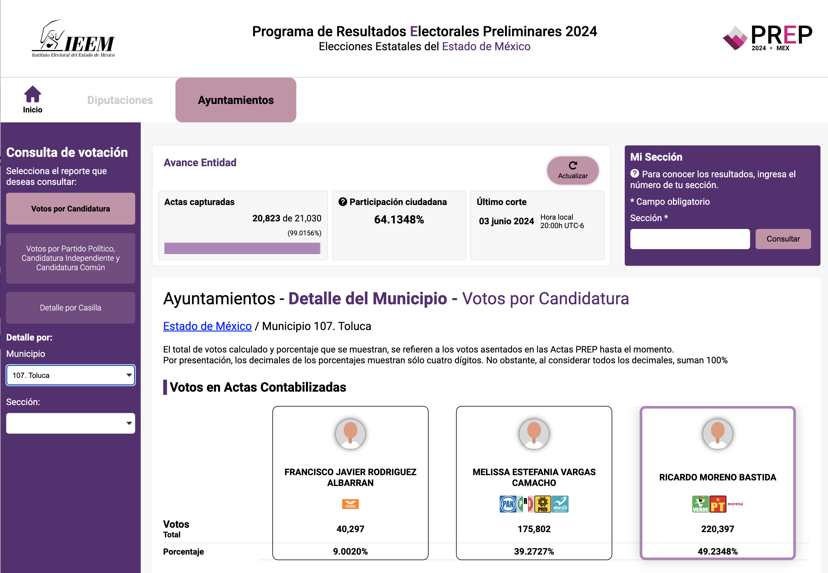 ¿Quién ganó en mi municipio? Te decimos cómo consultar los resultados preliminares de las ...