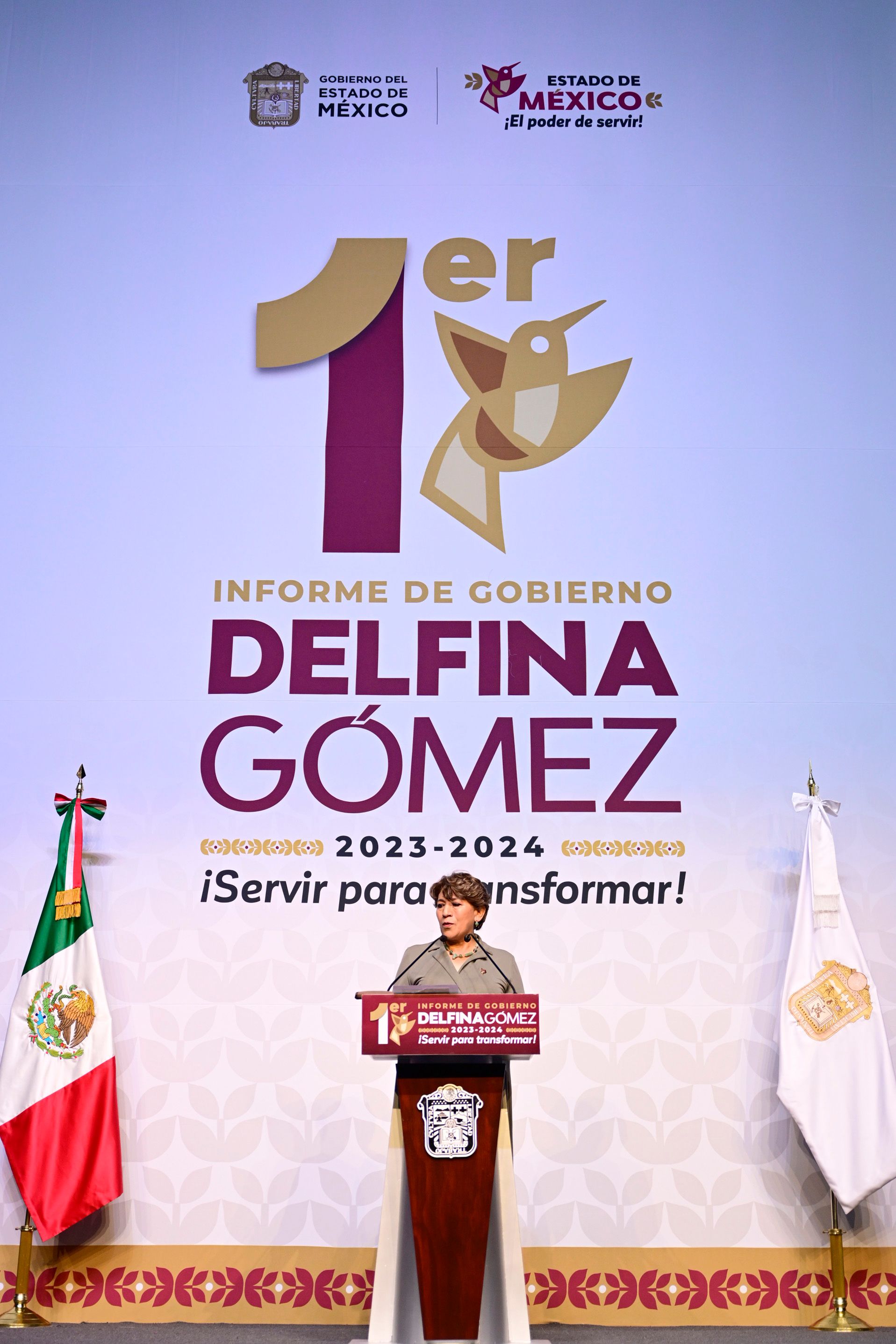 Rinde Delfina Gómez primer Informe de Gobierno con avances y resultados ...