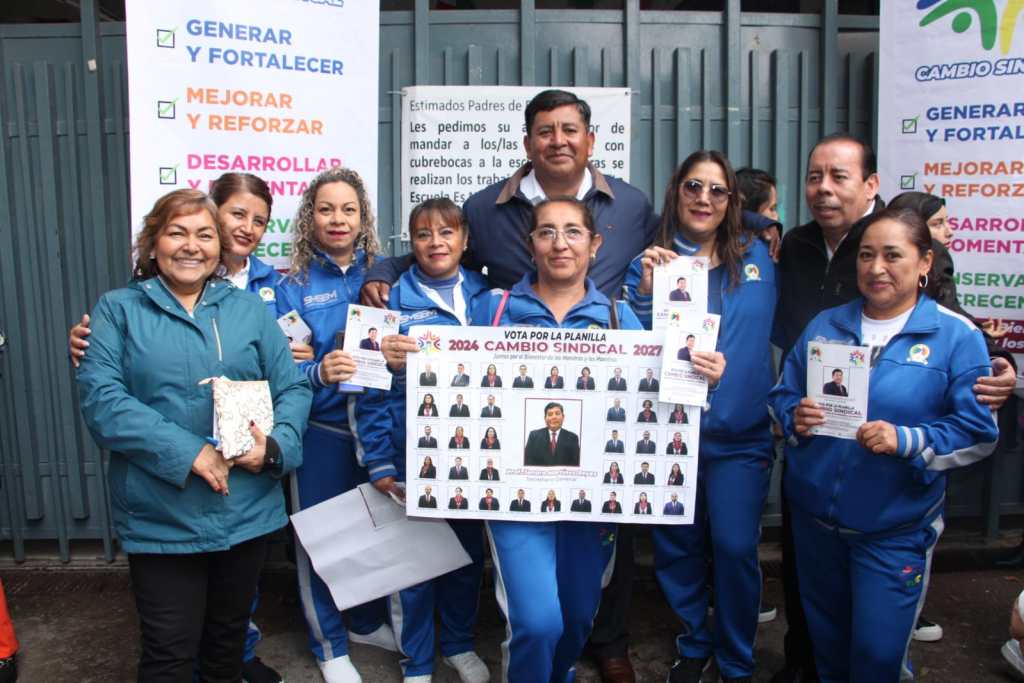 Él es Jenaro Martínez, quien busca encabezar el Sindicato de Maestros ...