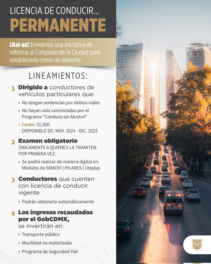 ¿Vives en Edomex y quieres tramitar la licencia permanente en CDMX? Esto es lo que necesitas saber