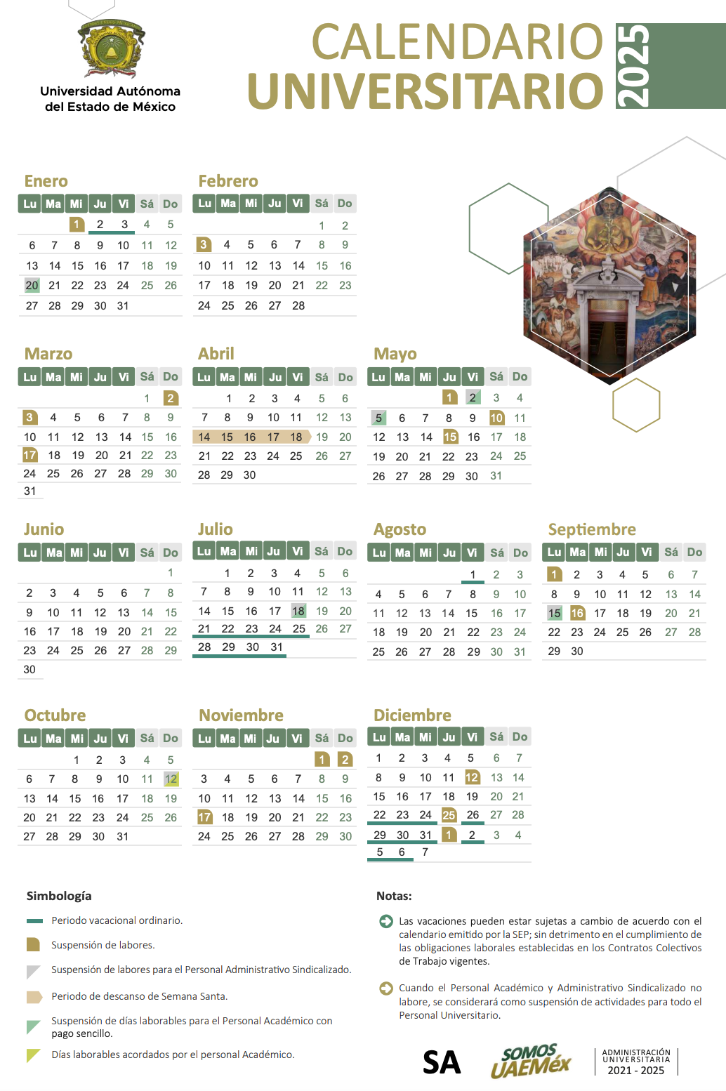 ¡Feliz regreso a clases! Fechas clave en la UAEMex para 2025