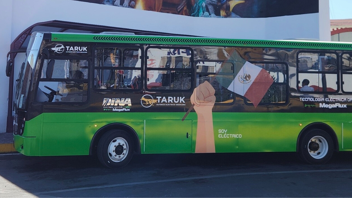 Arranca en Edomex la prueba del primer autobús eléctrico mexicano “Taruk”